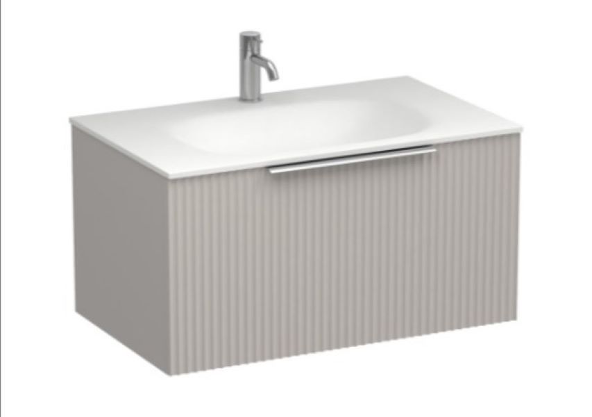 Forma Spio Wall Hung Vanity 750mm 1 Drawer Tusk | PlaceMakers NZ