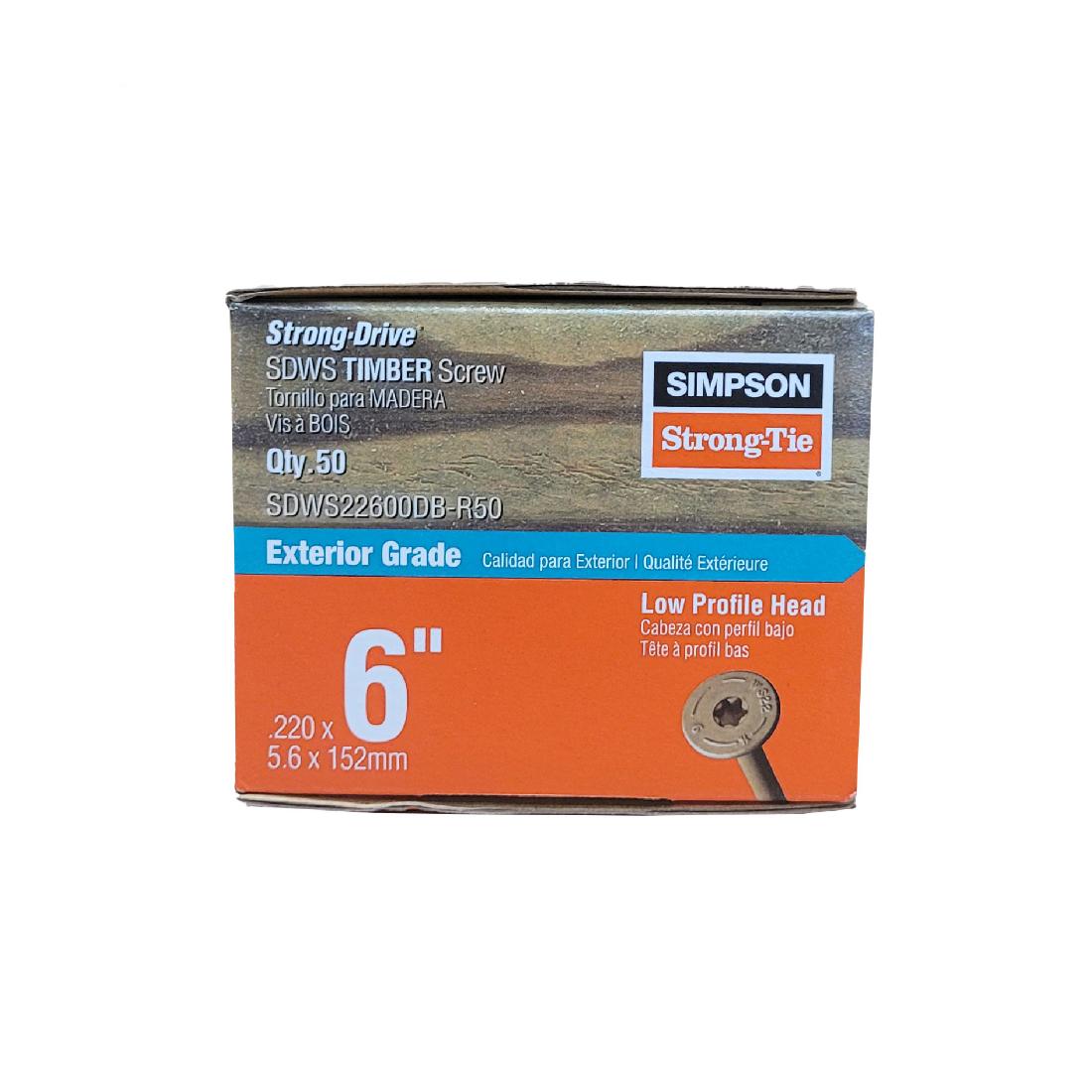 Timber Landscape Washer Head Screw M5.6 x 152mm T40 Torx Outdoor ...