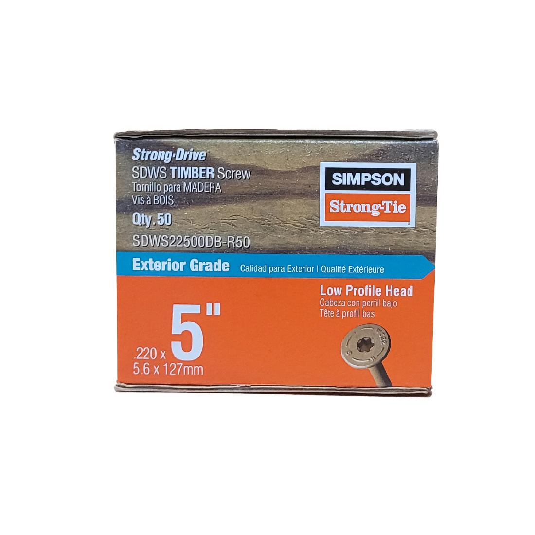 Timber Landscape Washer Head Screw M5.6 x 127mm T40 Torx Outdoor ...