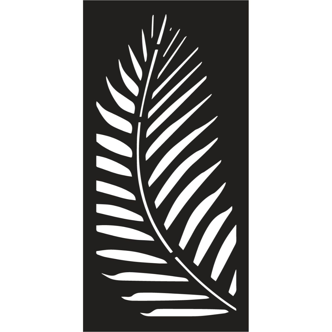 SmartScreen Privacy Screen Fern Black 600 x 1200mm | PlaceMakers NZ