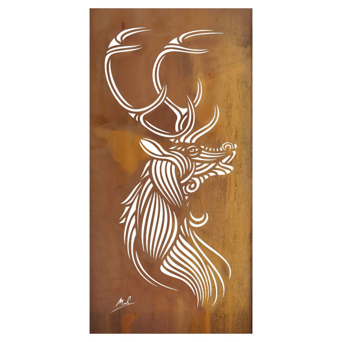 SmartScreen Privacy Screen Roaring Stag Corten Rust Steel 1200 x 2400 x ...