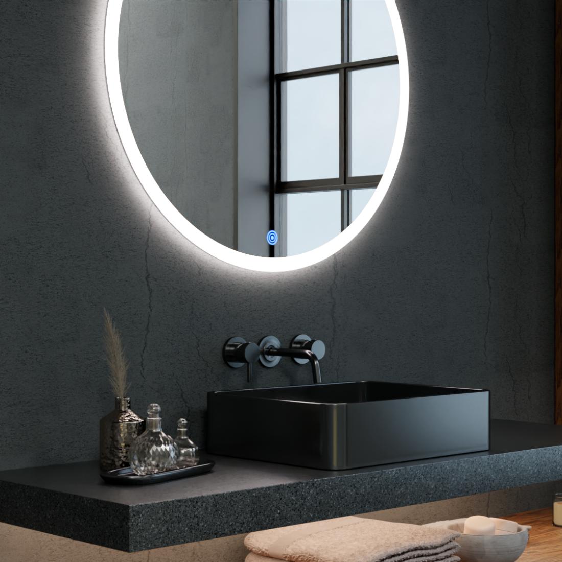 LED Mirror with Demister Round 900mm | PlaceMakers NZ