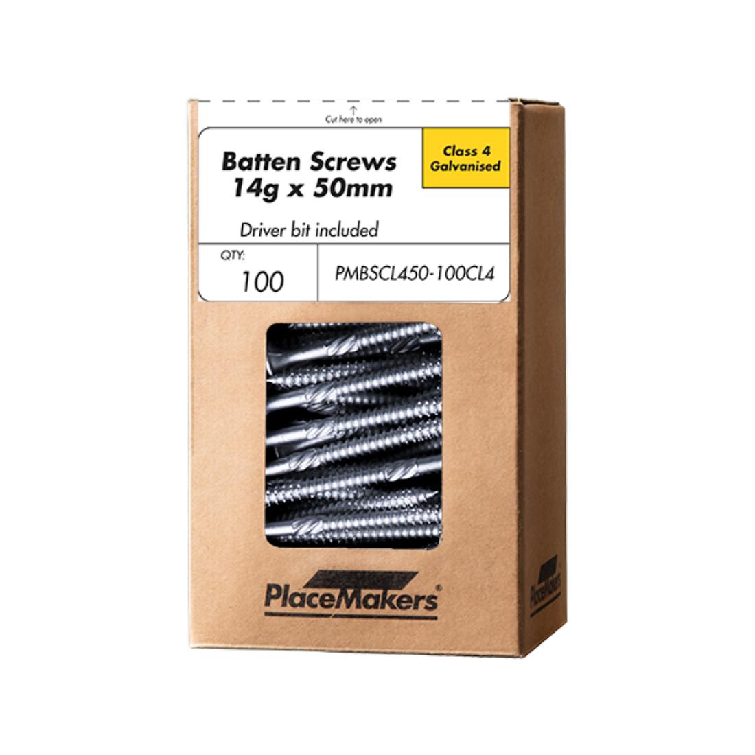 Batten Screw Bugle Head Hex Drive incl. driver bit Class 4 Galvanised ...
