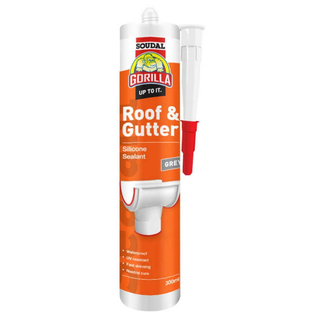 Roof & Gutter Silicone Sealant 300ml Grey | PlaceMakers NZ