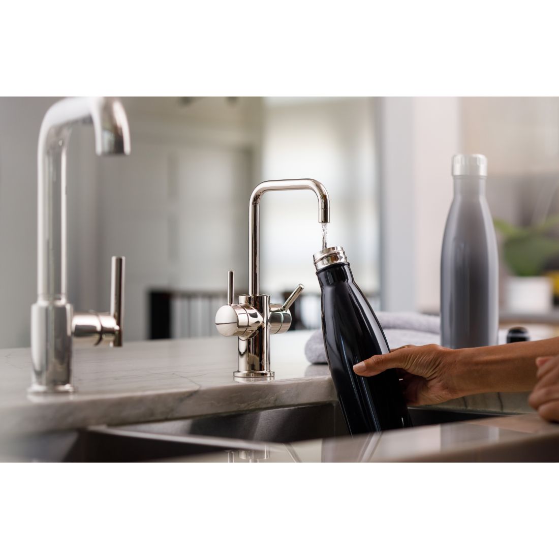 DualTap Side Tap J-Shape Black | PlaceMakers NZ