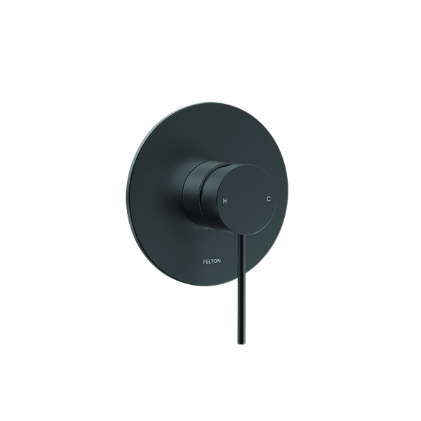 Linea Fusion Plus Shower Mixer 150mm Black | PlaceMakers NZ