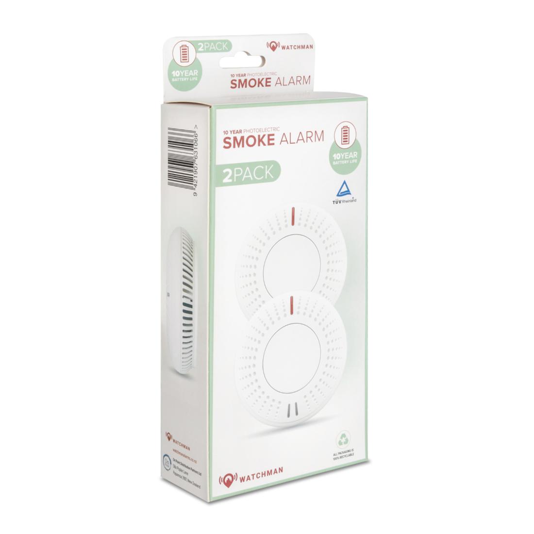 Photoelectric Smoke Alarm With Non-Replaceable 10 Year Battery Twin ...
