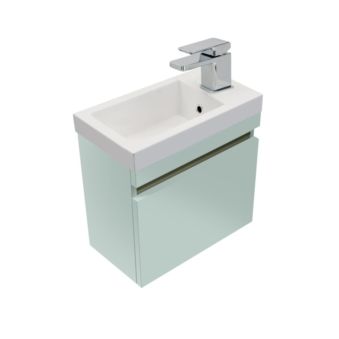 Astra Wall Hung Vanity Right Hand Hinge Spinifex 400mm | PlaceMakers NZ