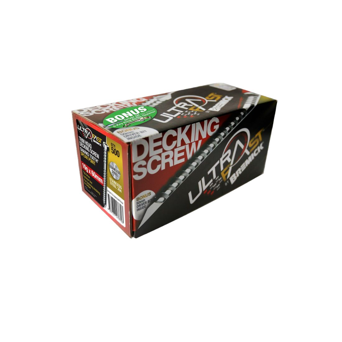 Ultrafast Torx Spear Point Decking Screw Bullet Head 10 Gauge x 60mm ...