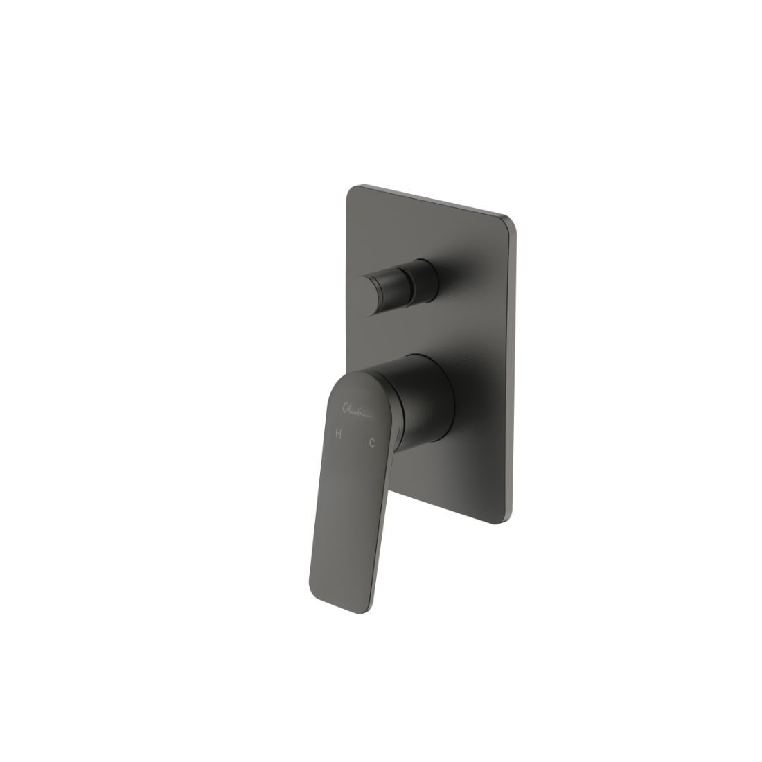 Paris Wall Mixer With Diverter Gunmetal | PlaceMakers NZ