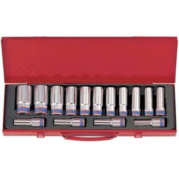 Deep Socket Set 15 Piece 1/2 Drive 12 Point | PlaceMakers NZ