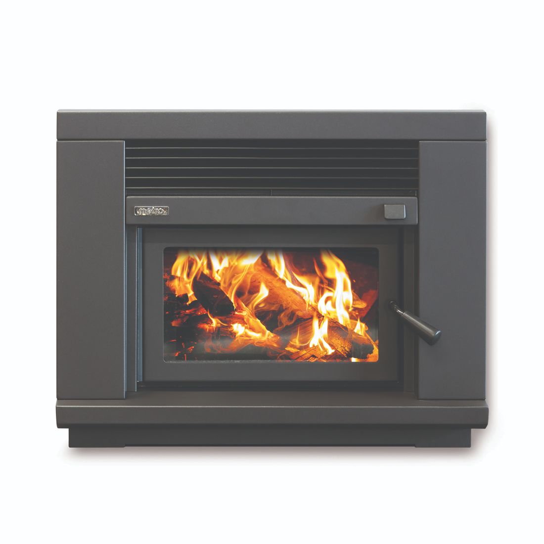 Wood Fire Package Ultra Insert Built-In Metallic Black | PlaceMakers NZ