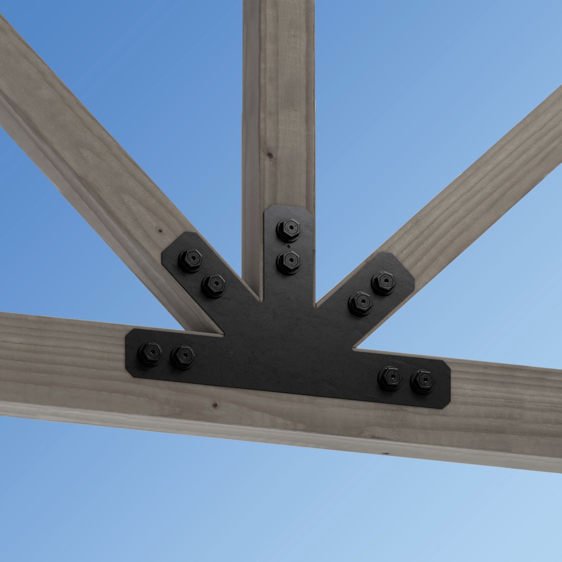 Outdoor Accents Gable Plate ZMAX Galv Black Powder Coated | PlaceMakers NZ