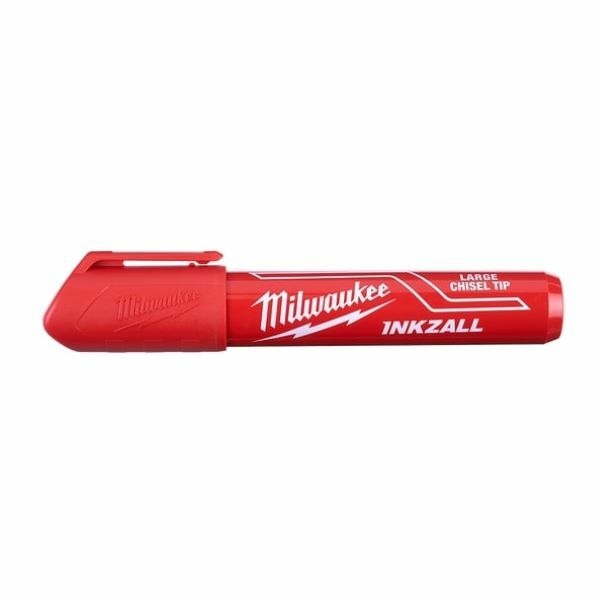 INKZALL Marker Red Large Chisel Tip | PlaceMakers NZ
