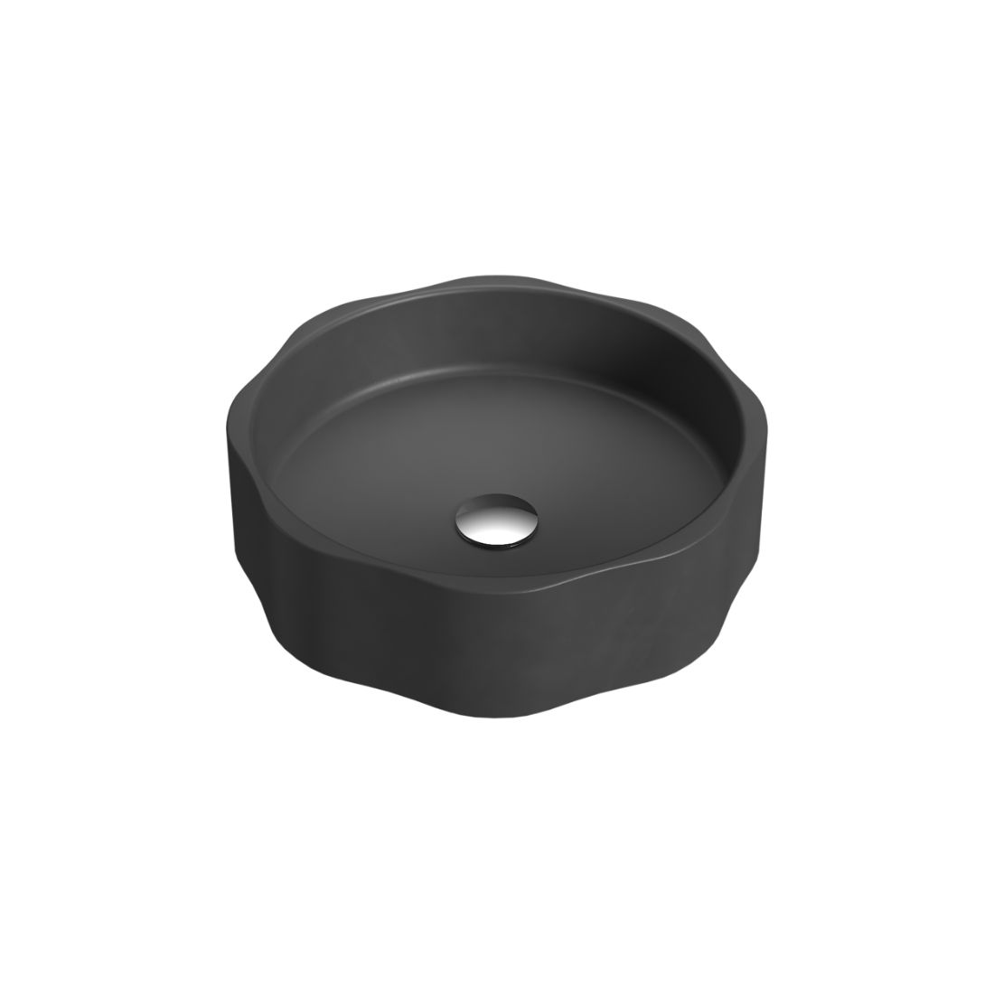 Wave Vessel Basin Charcoal Black | PlaceMakers NZ