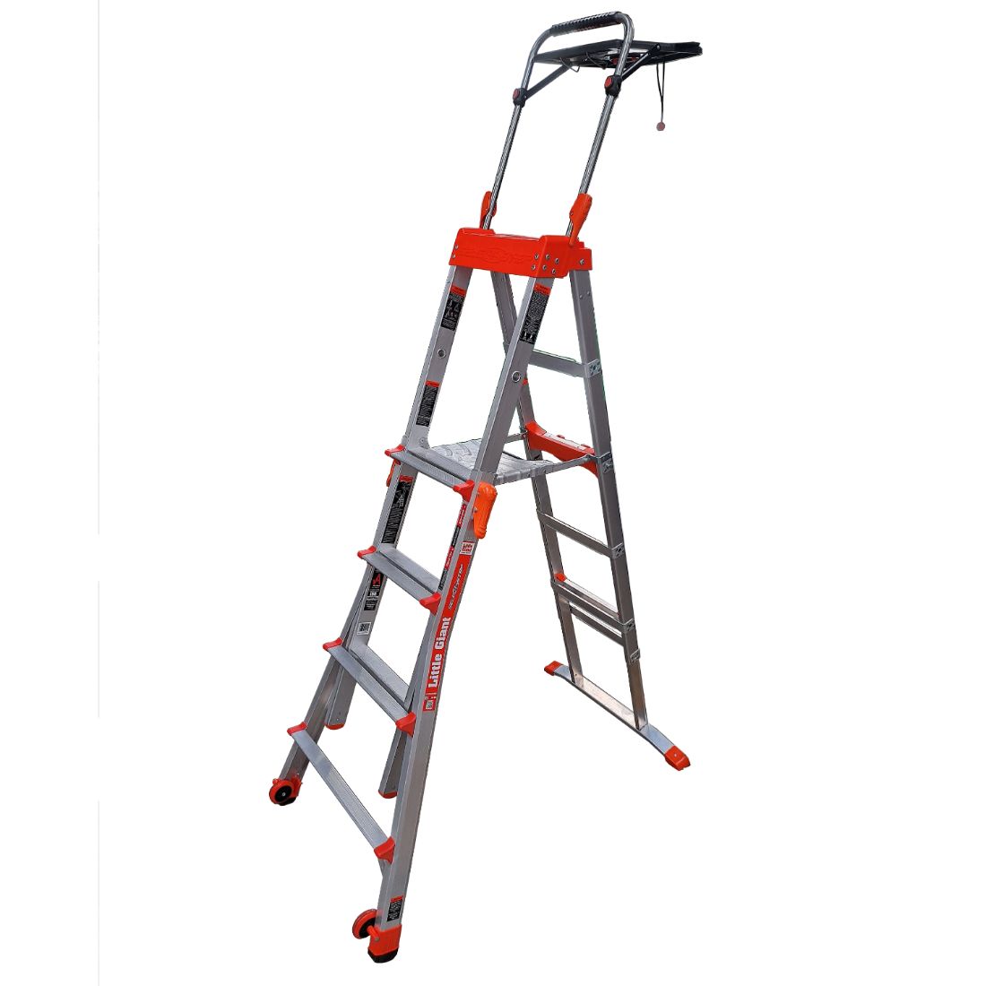 Select Step Ladder 4-6 Step Aluminium Adjustable Platform 150kg rated ...