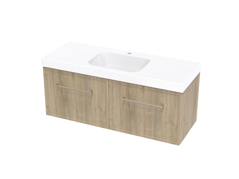 Array Berlin Cara Vanity 1200 Single Drawer Ranfurly Oak | PlaceMakers NZ