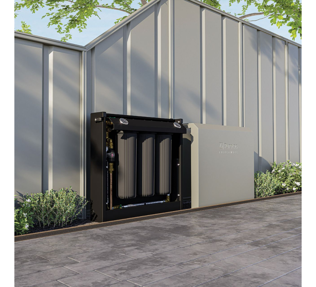 Filterwall Whole House Water Filtration 3 Stage Stone White 55 L/min ...