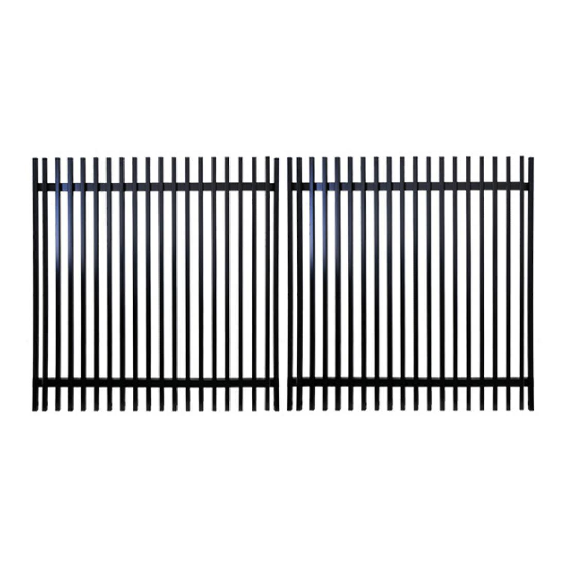 Batten Driveway Gate 1470 x 1750mm Black | PlaceMakers NZ