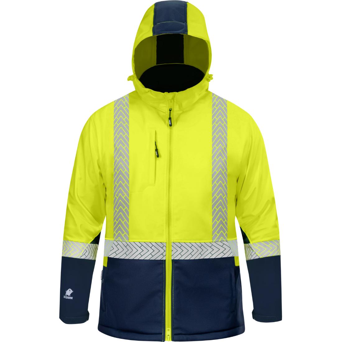 Jacket Softshell Day/Night Yellow/Navy 8XL | PlaceMakers NZ