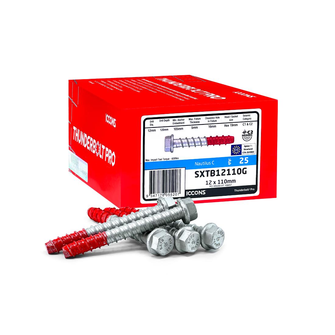 Iccons Thunderbolt Pro Screwbolt M12 110mm Galv EA | PlaceMakers NZ