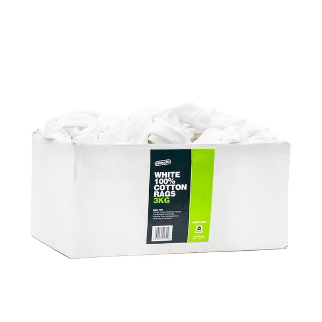 White 100 Cotton Washed Rags 3kg | PlaceMakers NZ