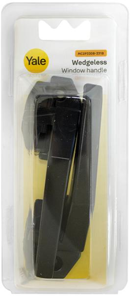 Wedgeless Window Fastener HP Face Fixed Black Twin Pack | PlaceMakers NZ