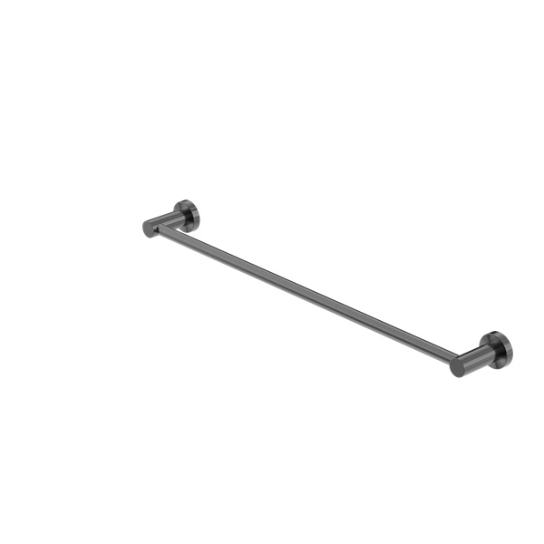 Mecca Single Towel Rail 600mm Gun Metal | PlaceMakers NZ