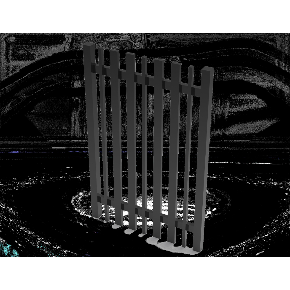 Aurora Hinged Gate For L58 Landscape Fence Panel 1200mm x 1250mm Ebony ...