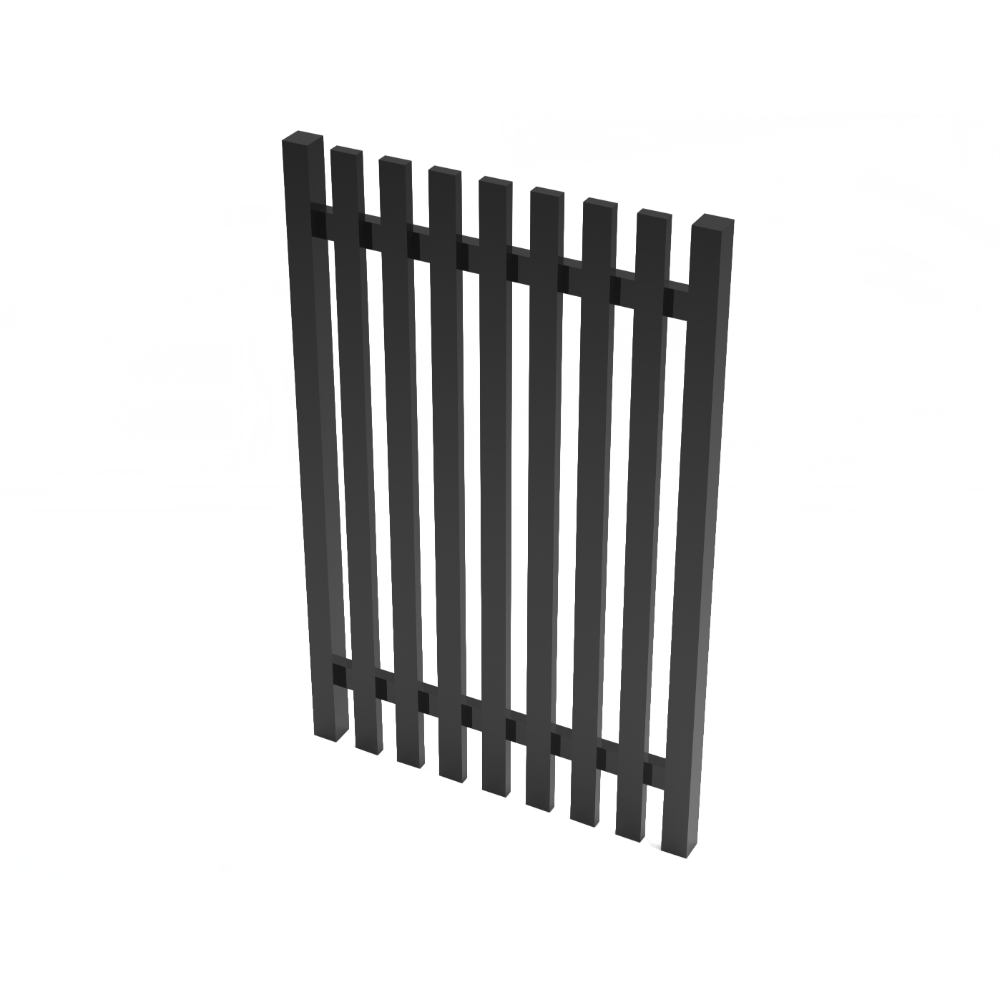Aurora Hinged Gate For L47 Landscape Fence Panel 1200mm x 1500mm Ebony ...