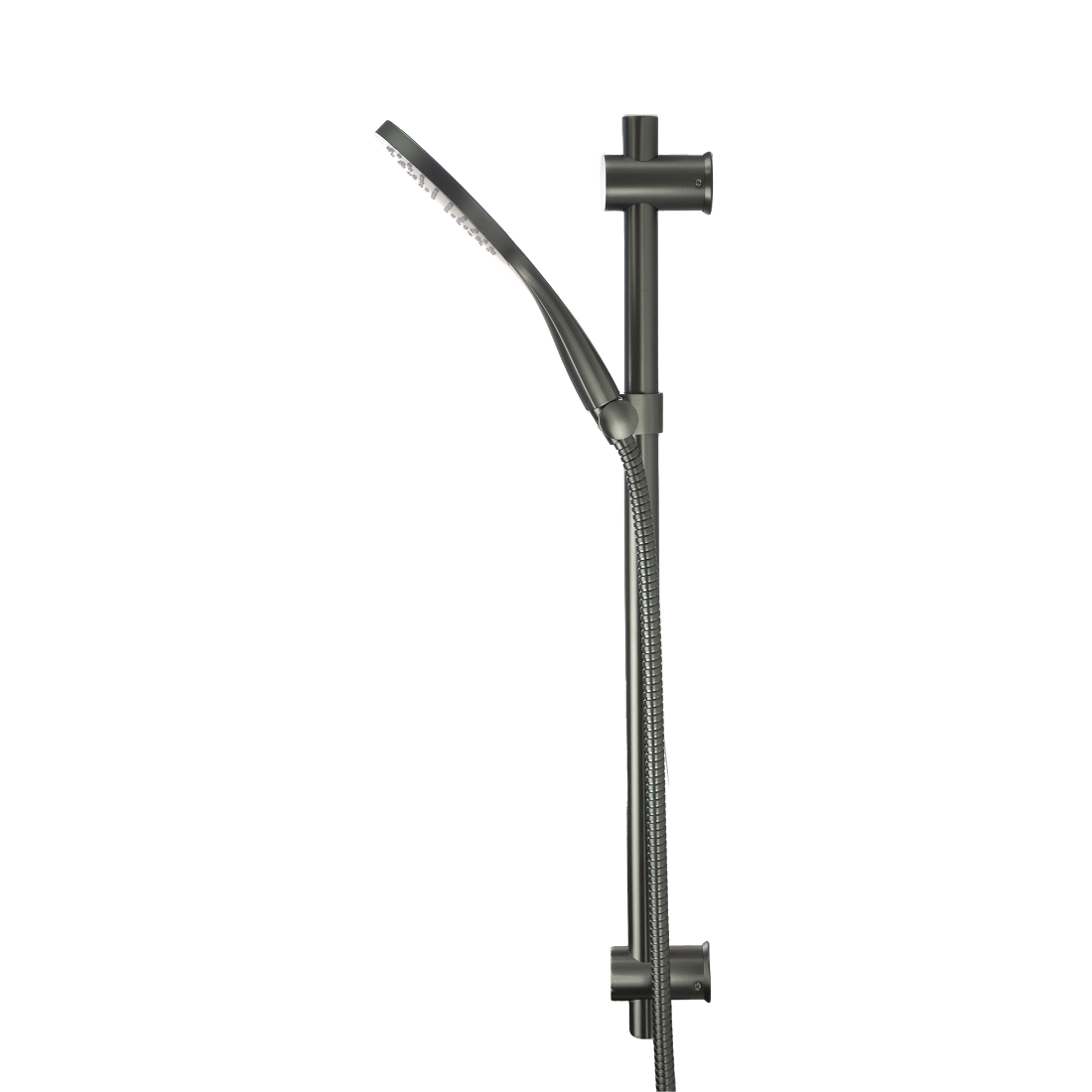 Circo Single Spray Slide Shower Set All Pressures 1.5m Hose Gun Metal ...