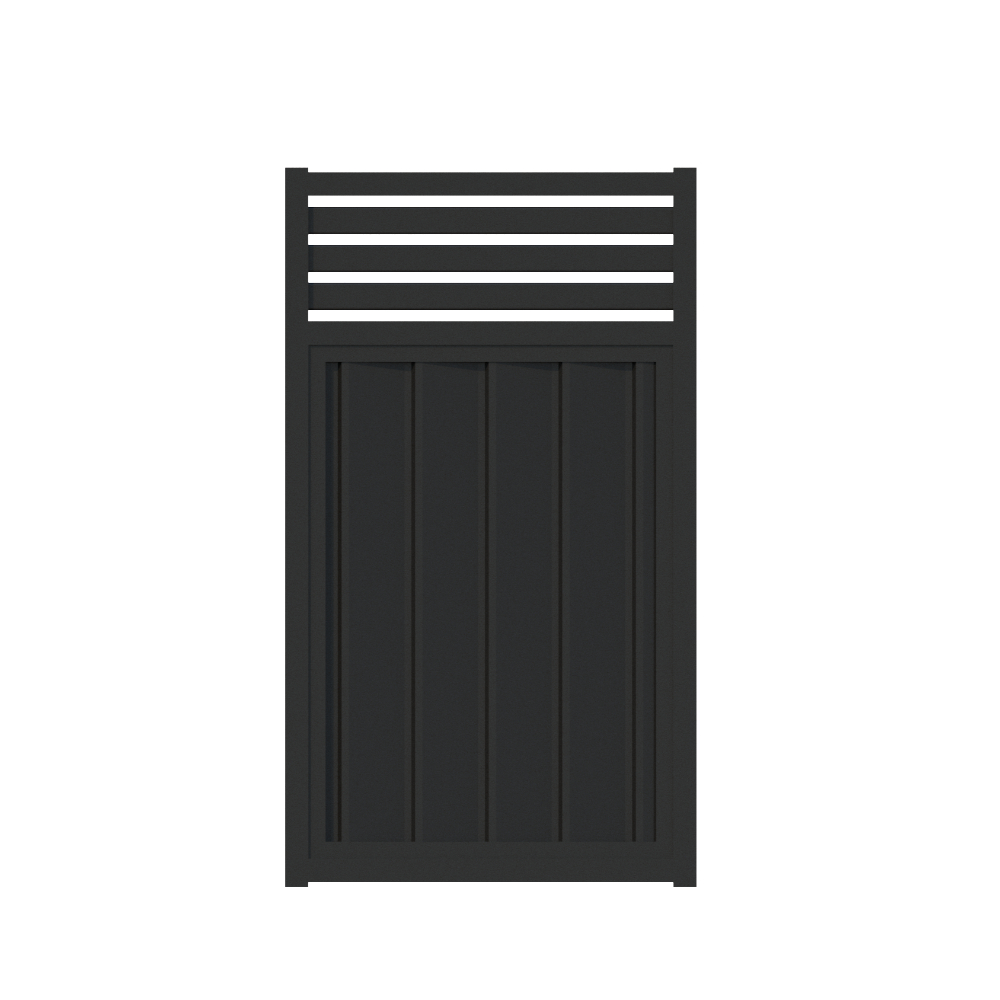 ColourWall Slat-Top Pedestrian Gate 1500mm x 870mm Thunder | PlaceMakers NZ